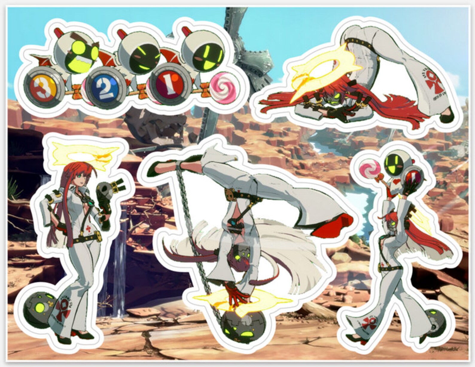 Jack-o guilty Gear Strive Sticker Sheet - Etsy