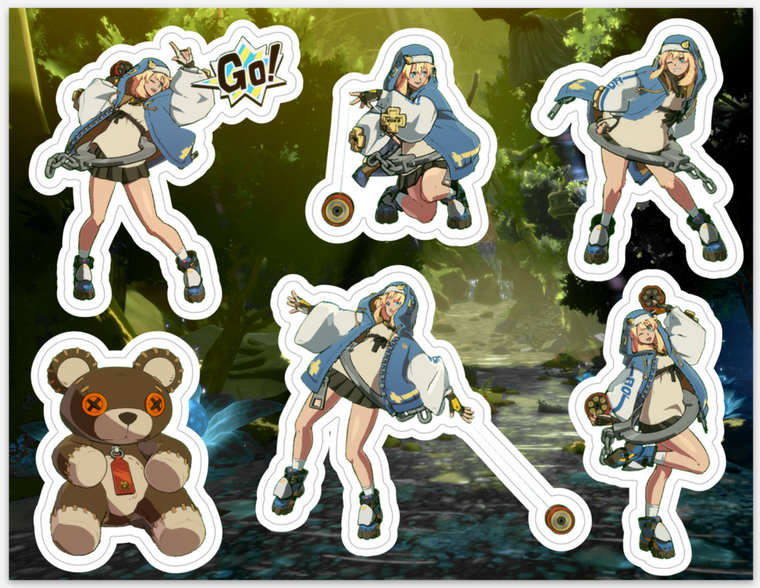 Bridget guilty Gear Strive Sticker Sheet - Etsy