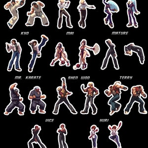 Kof XIII Double Stickers || Pegatinas Dobles De Kof XIII - Etsy