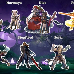 Granblue Fantasy GBVSR FULL ROSTER Stickers - Etsy