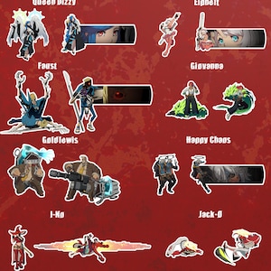 Guilty Gear Strive FULL ROSTER Stickers - Etsy