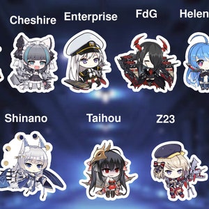 Azur Lane Chibi Stickers - Etsy