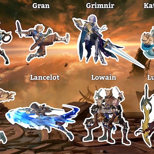 Granblue Fantasy GBVSR FULL ROSTER Stickers - Etsy