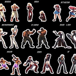 Kof XIII Double Stickers || Pegatinas Dobles De Kof XIII - Etsy