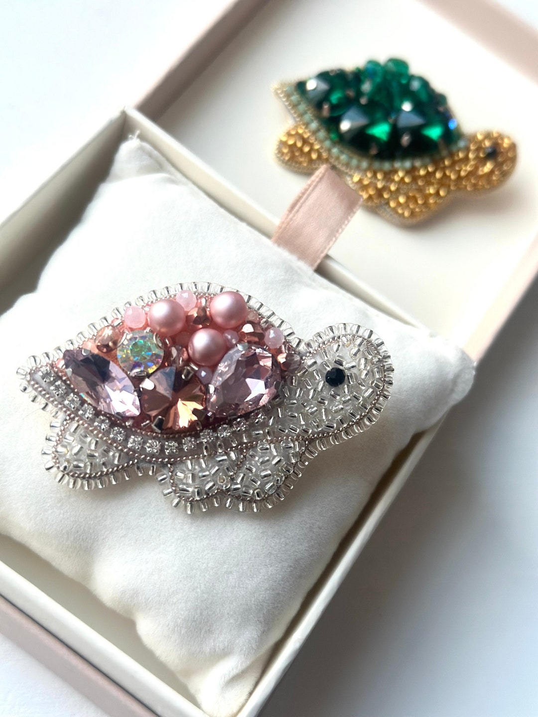 Beaded Brooch Turtle - Etsy