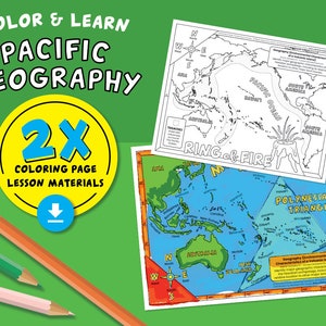 Pacific Geography & Ring of Fire Coloring Pages | Lesson Plans | Keiki ...