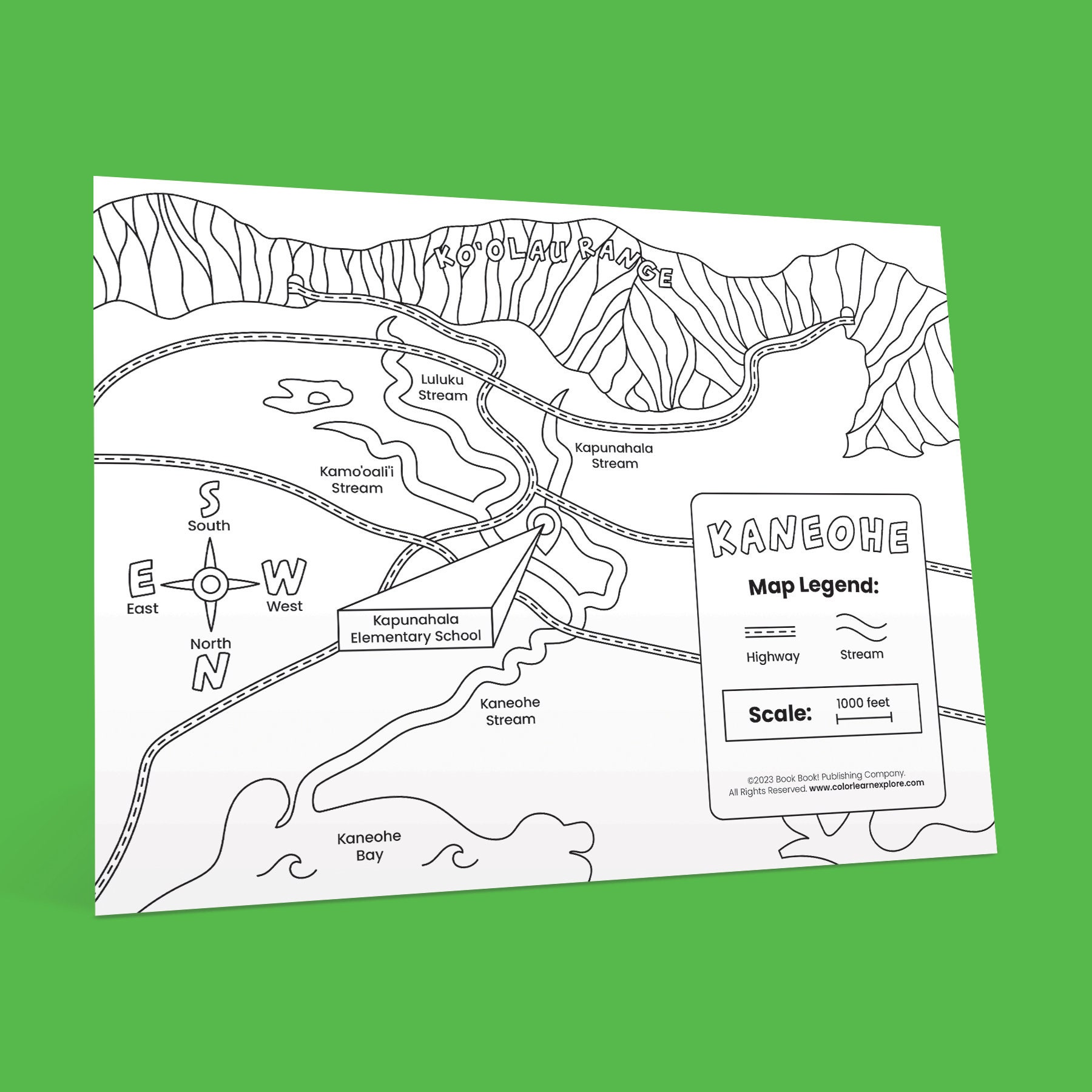 Hawaiian Landforms Geography Coloring Pages | Lesson Plans | Keiki ...