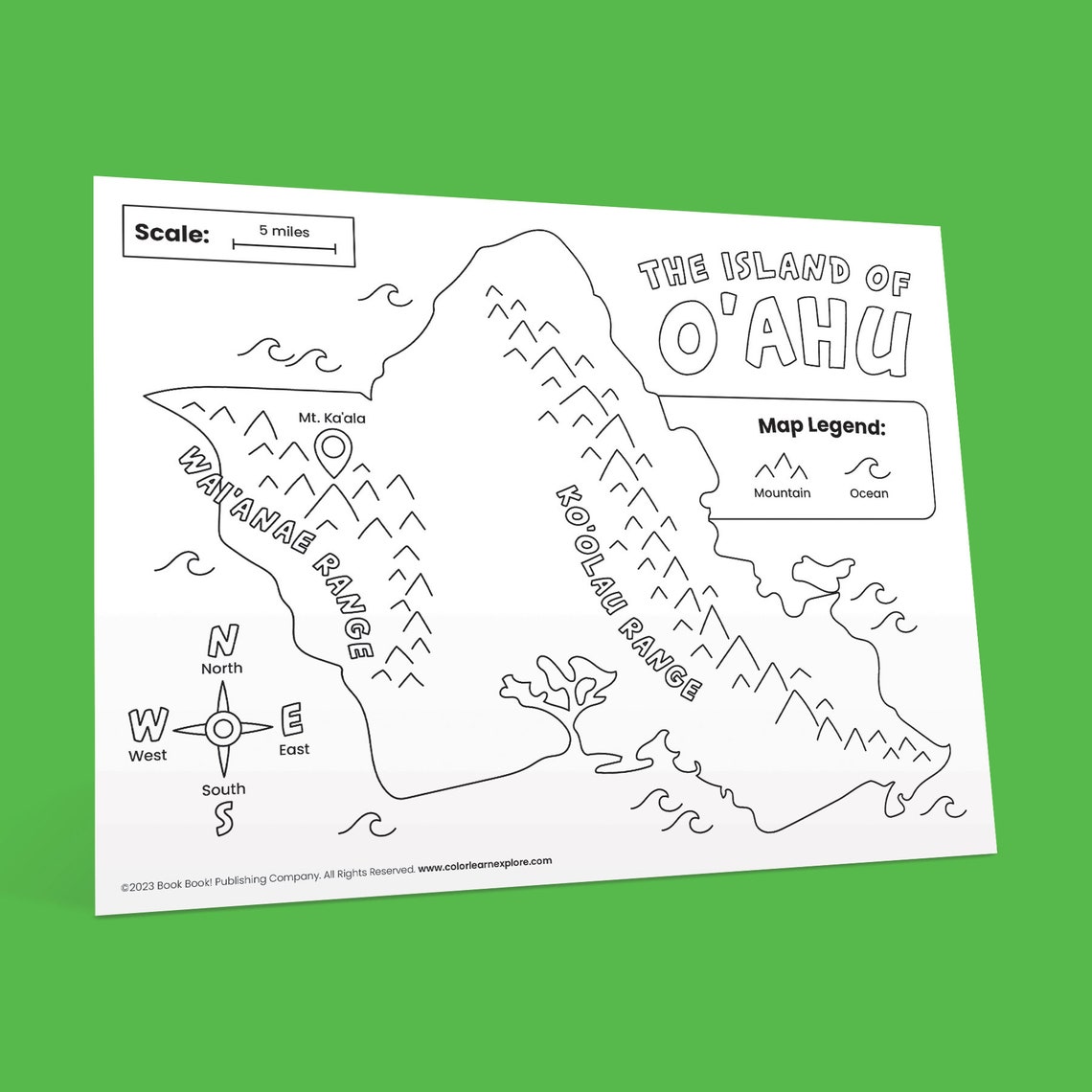 Hawaiian Landforms Geography Coloring Pages | Lesson Plans | Keiki ...