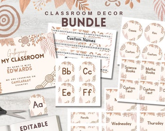 Indigenous Birthday Classroom Decor | Editable Templates | Digital ...