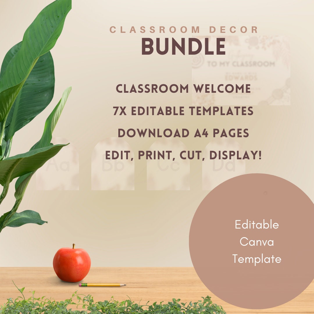 Indigenous Decor Bundle Classroom | Editable Templates | Digital ...