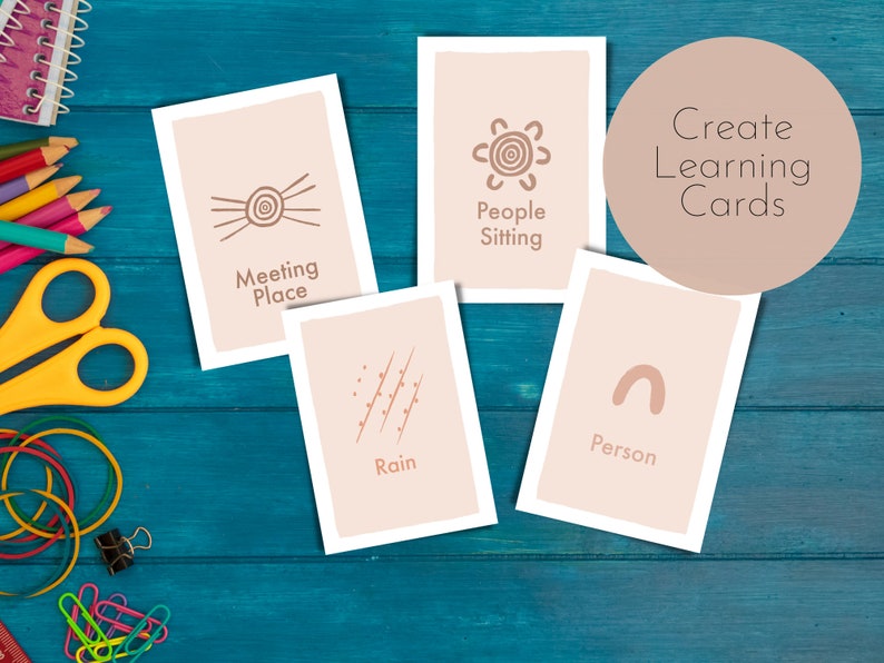 Aboriginal Symbols Flash Cards | Indigenous Art, Educational Printable ...