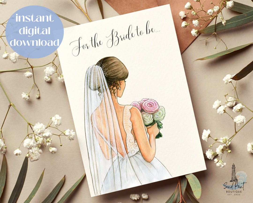 For the Bride | Congratulations Card | Wedding Card |card for the Bride ...