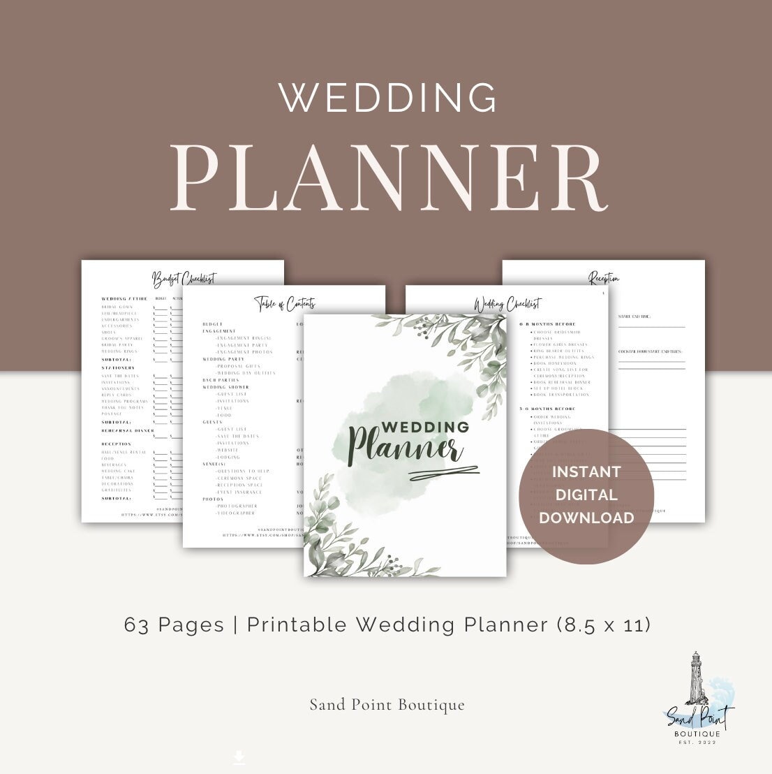 Wedding Planner Printable Printable Wedding Planner Pages Digital ...