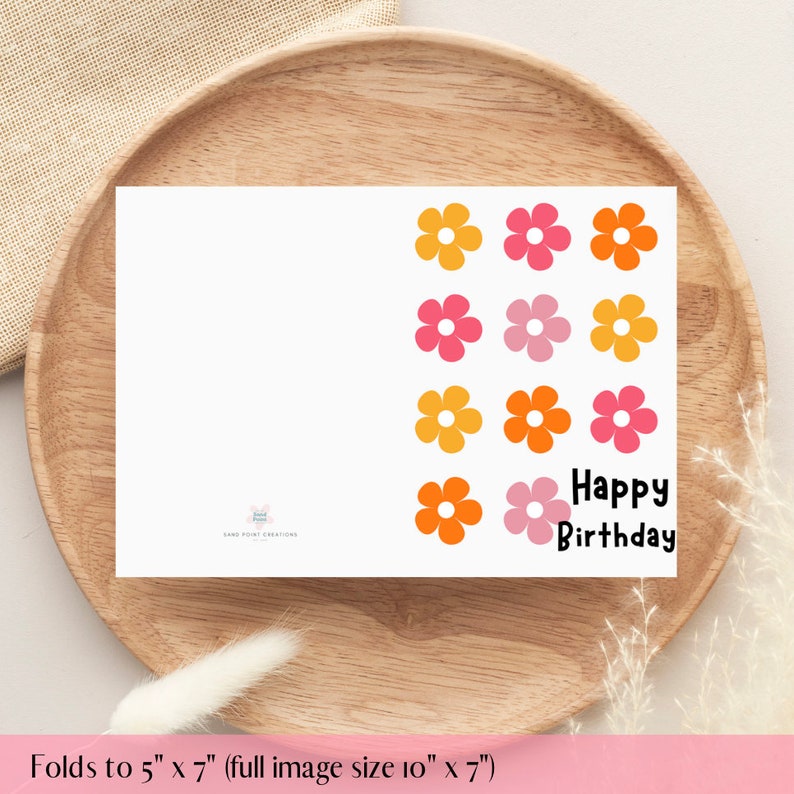 Flower Birthday Card | Happy Birthday Template | Happy Birthday ...