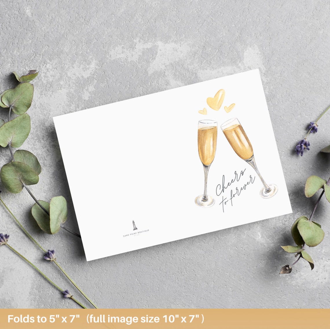 Cheers to Forever | Congratulations Card | Wedding Card | Newlywed Card ...