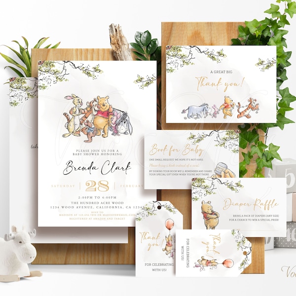 Winnie the Pooh Baby Shower Decorations - Etsy