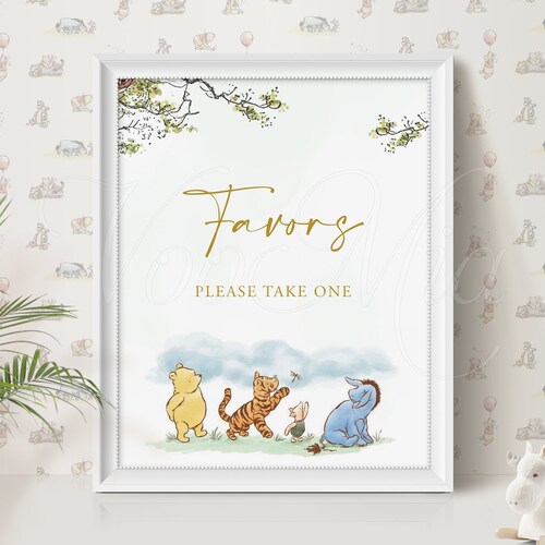 Classic Winnie the Pooh Characters Bundle Set / Printable - Etsy