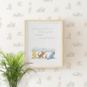 Classic Winnie the Pooh Nursery Decor, Set of 3 Winnie the Pooh Quote ...
