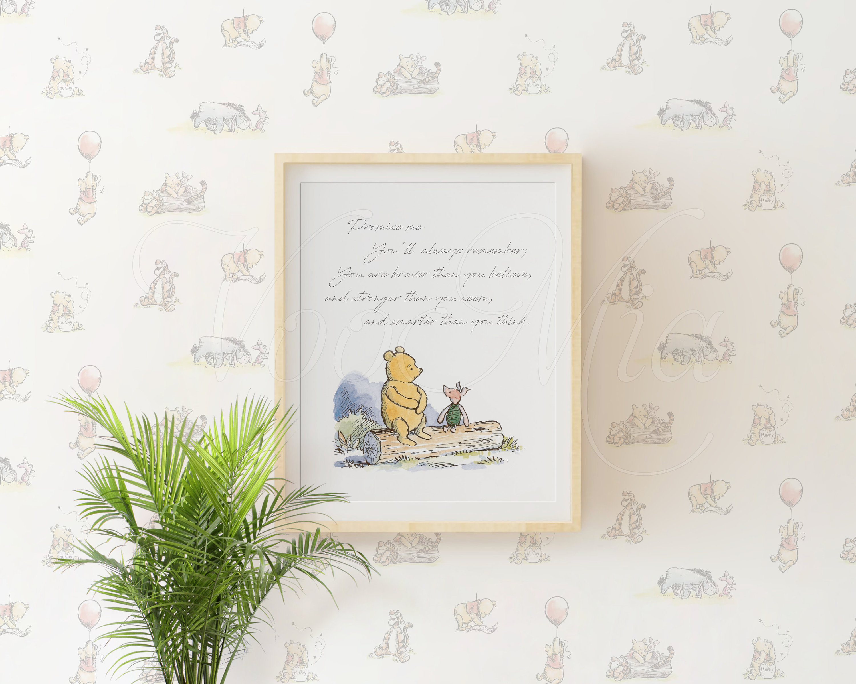 Classic Winnie the Pooh Nursery Decor, Set of 3 Winnie the Pooh Quote ...