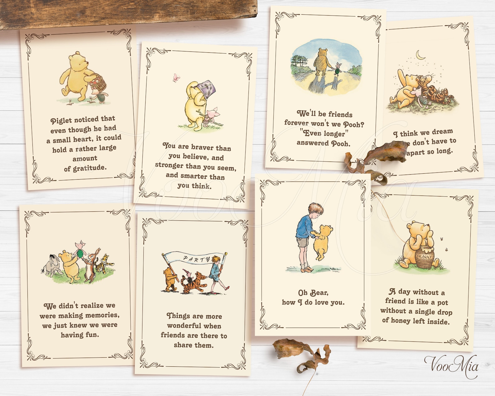 Winnie the Pooh Quotes Printable, Baby Shower, Birthday Party, Nursery ...