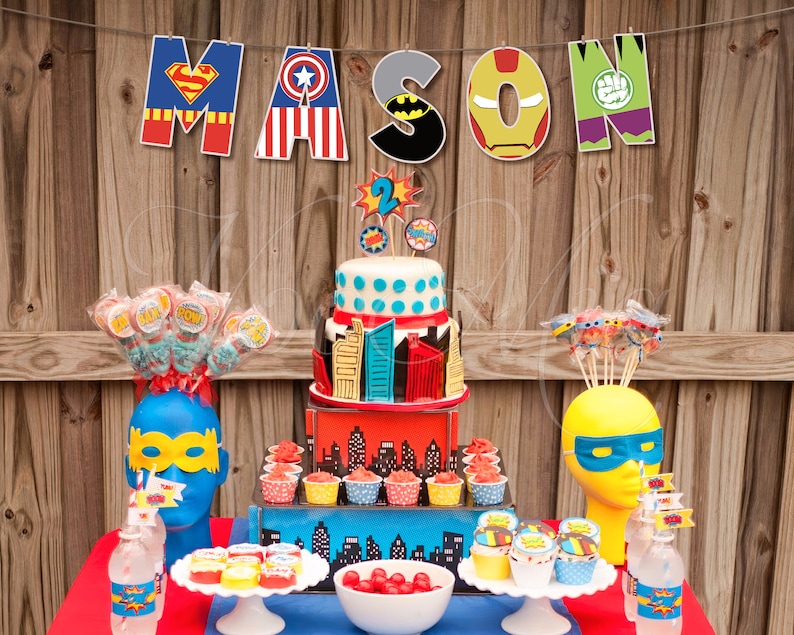 Superhero Alphabet Printable Letters, Superheroes Font Characters - Etsy