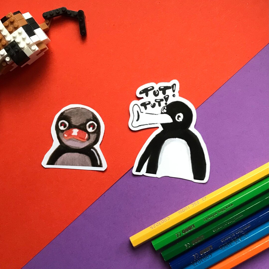 Pingu Sticker / Meme Sticker / Penguin Meme / Adorable Sticker , Kawaii ...