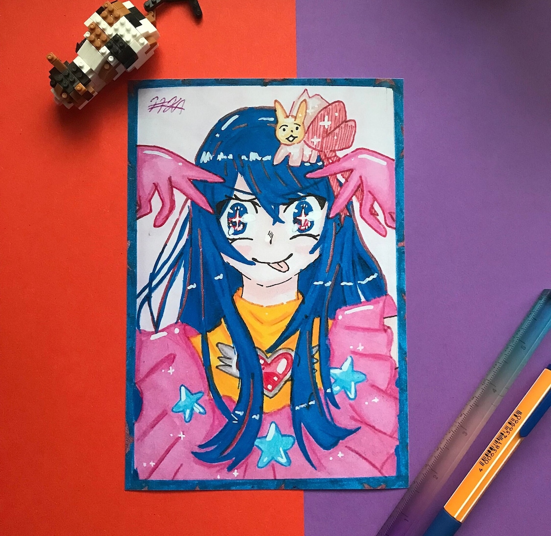 Ai Hoshino Oshi No Ko Print A6 / Anime Art / Manga Art / - Etsy