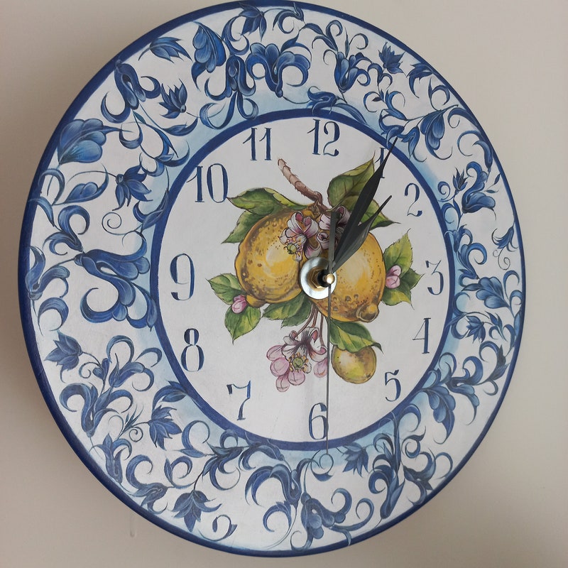 Hand Painted Clock - Etsy