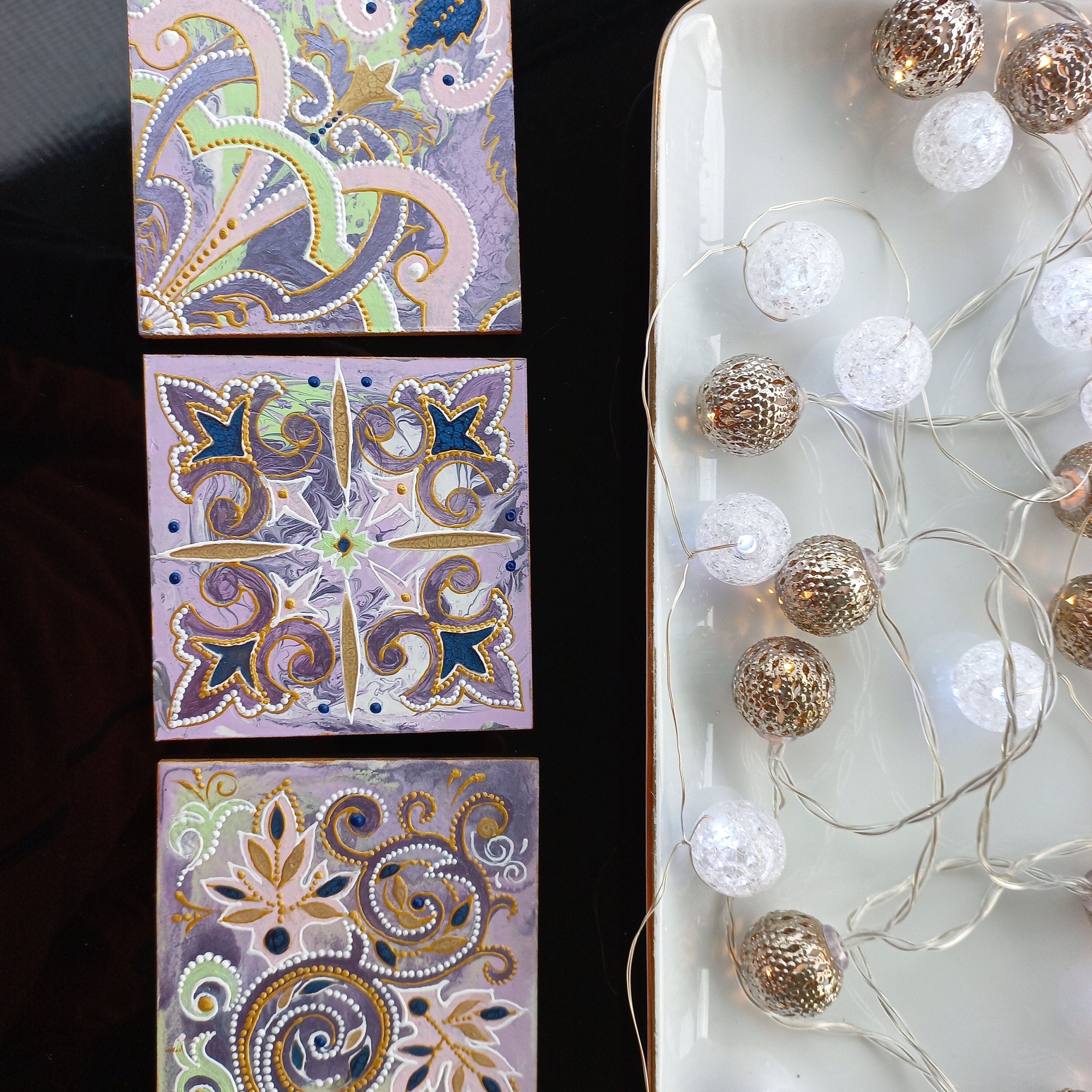 Wall Hanging Decor Hand-painted Tiles Wall Art Tile Wall - Etsy