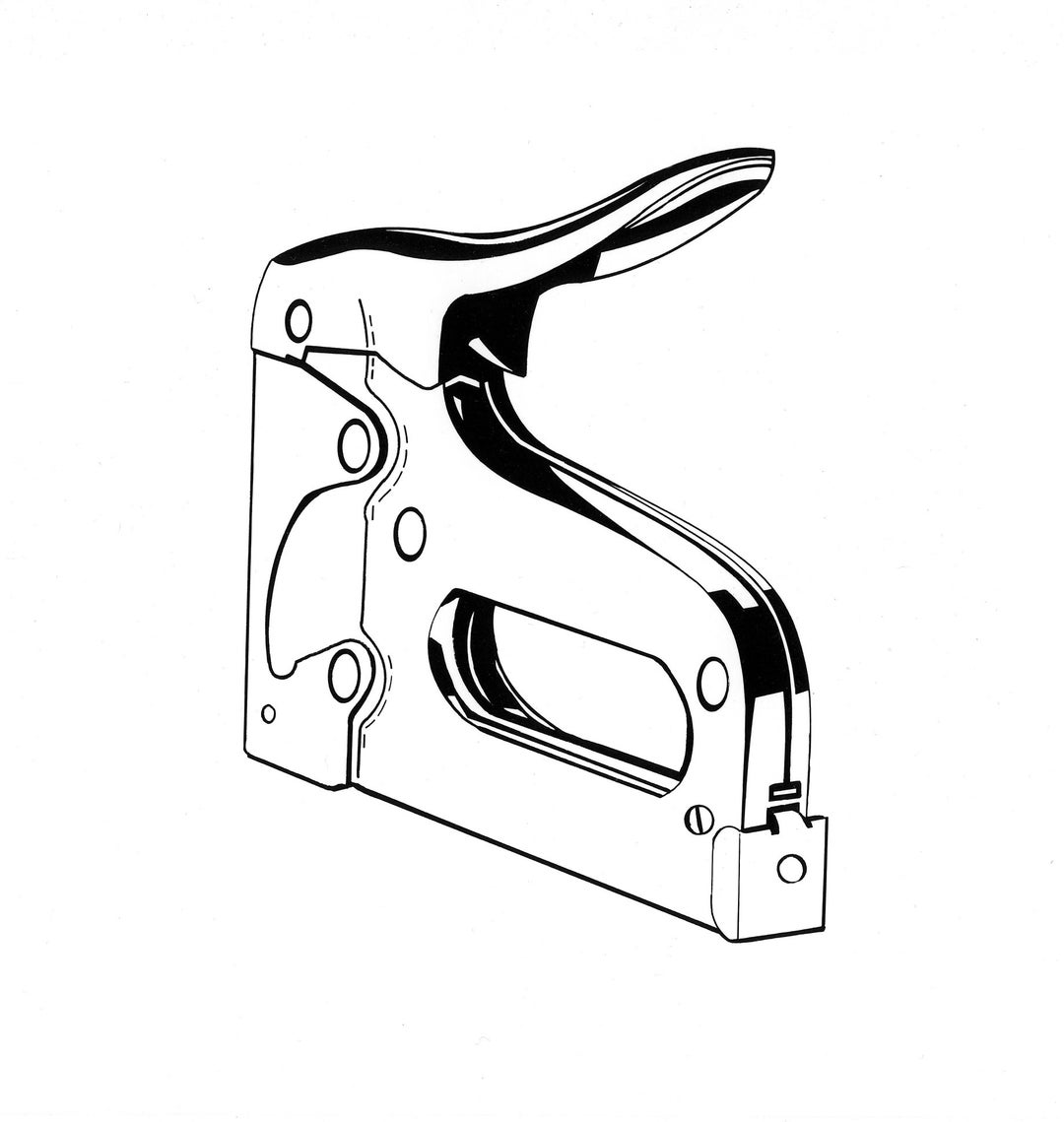Staple Gun: Pen and Ink Technical Drawing - Etsy