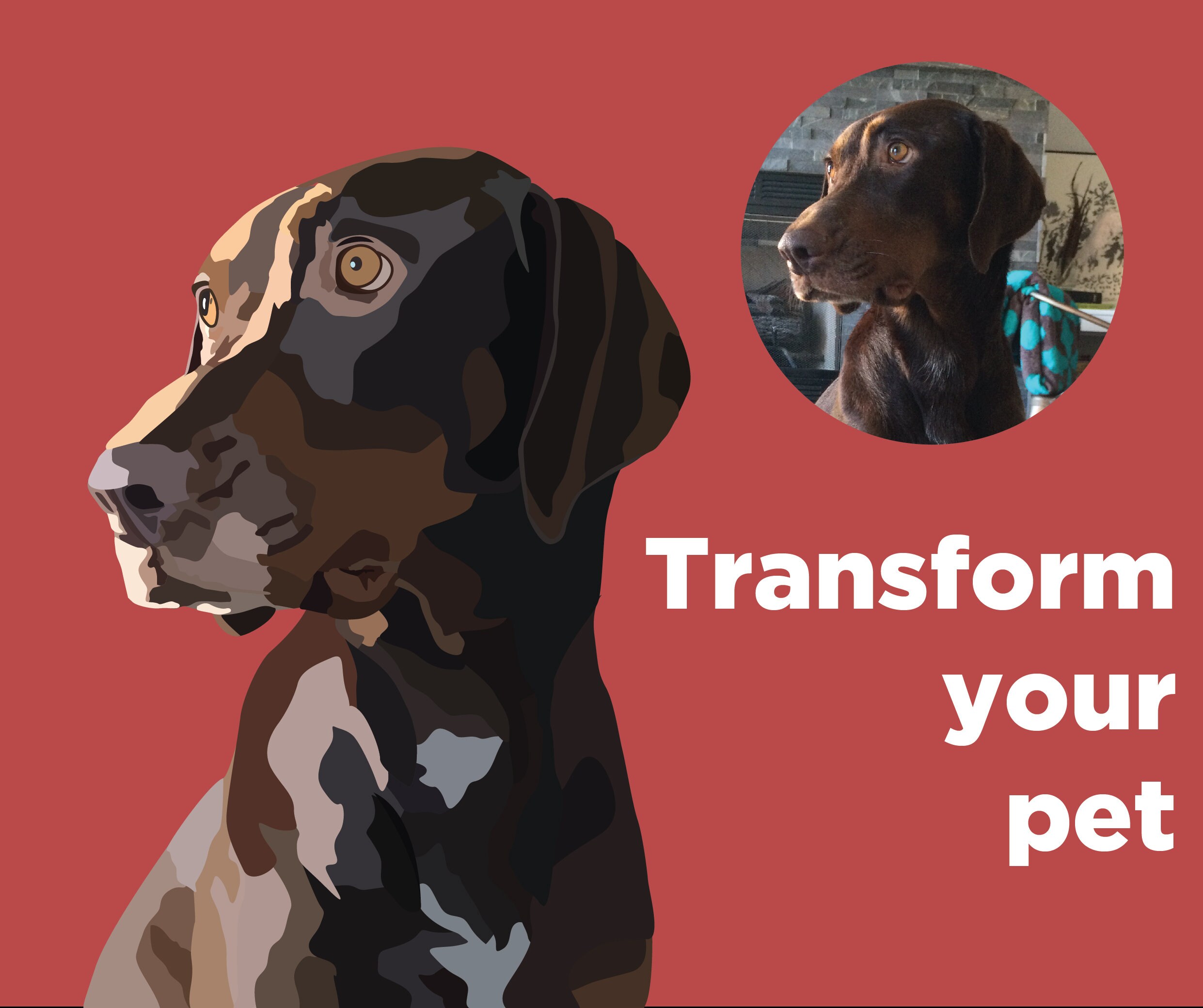 Custom Pet Portrait Digital Dog Art Custom Dog Picture - Etsy