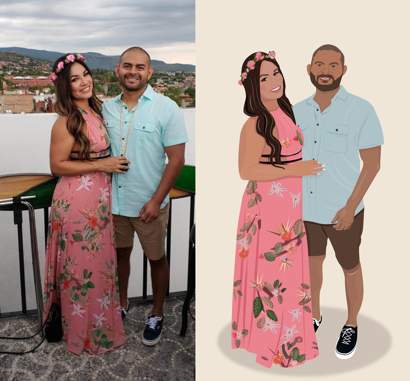 Custom Digital Illustration Detailed Illustration Made From - Etsy