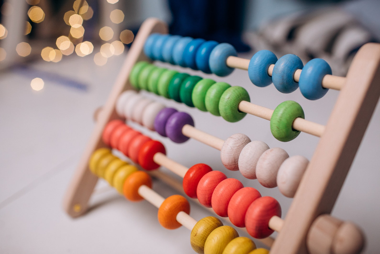 Boho Wooden Abacus Counting Toy Montessori Toy Wooden Toy | Etsy