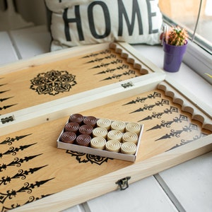 Wood Backgammon. Vintage Board Game.backgammon Wooden Game - Etsy