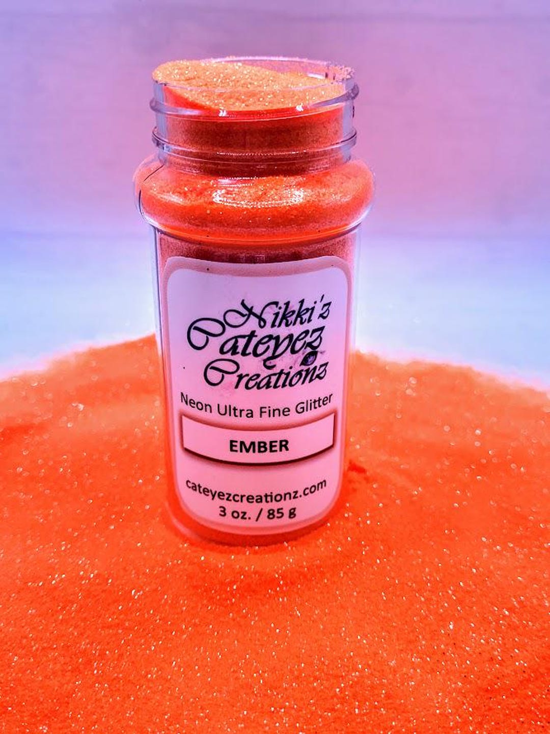 Ember Ultra Fine Neon Orange Glitter - Etsy