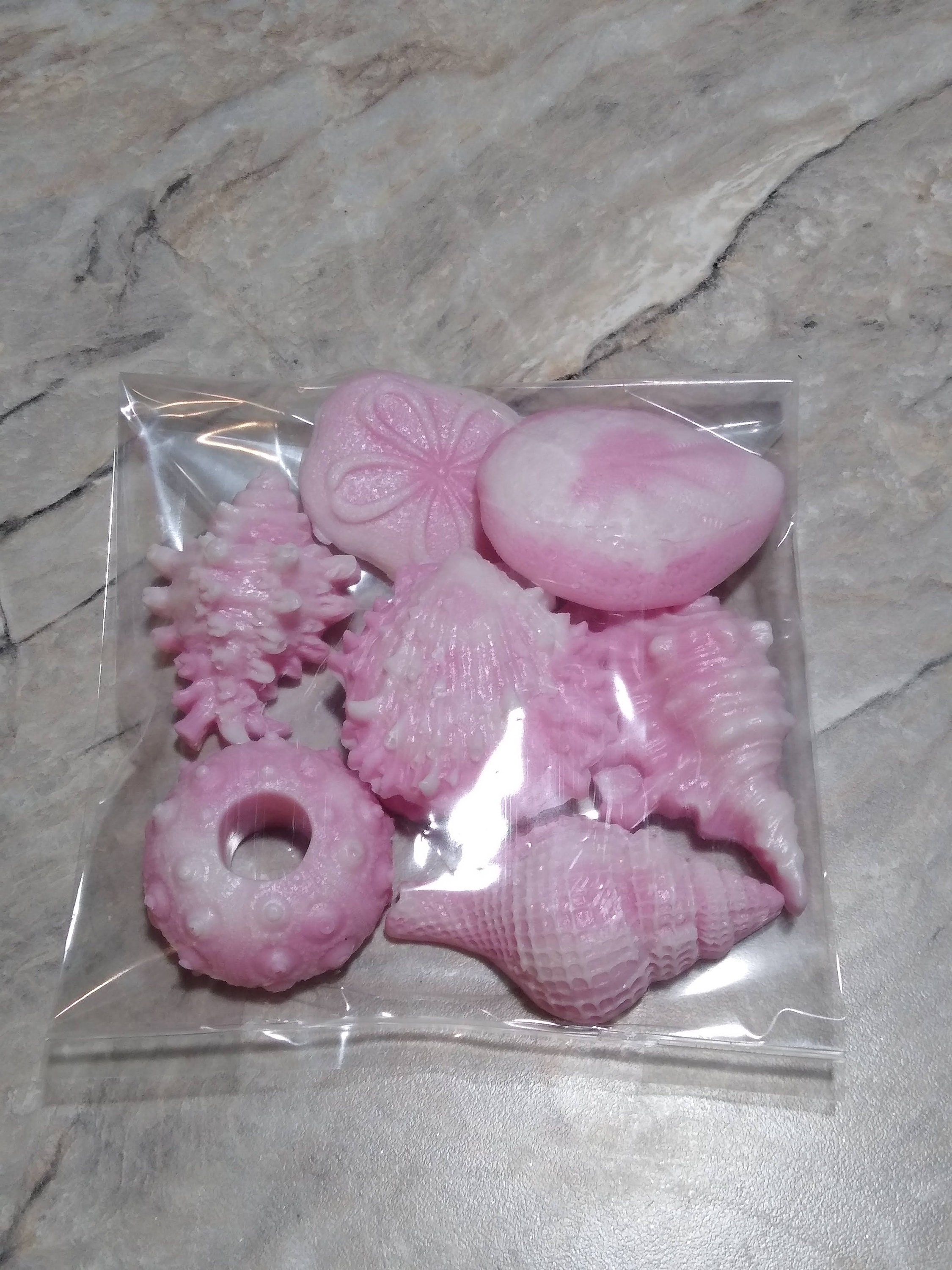 8 Seashell Soaps Dark Shell Soap Sea Shell Soap Beach Theme | Etsy