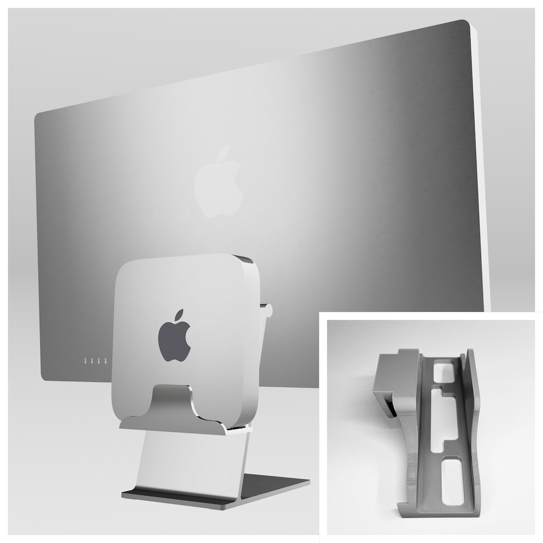 Apple Studio Display mac Mini Holder With Pass-through Holes for Better ...