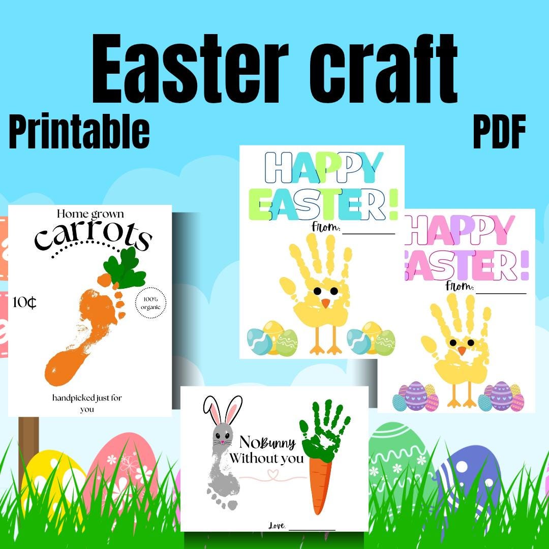 Easter Spring Craft Printable,pre K Easter Crafts for Kids,bunny Crafts ...