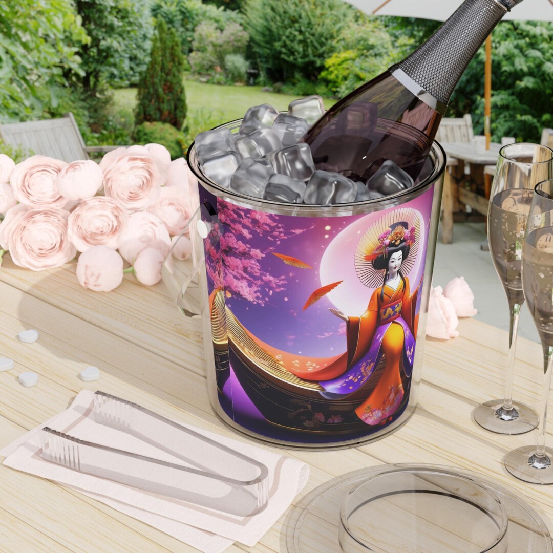 Floating Angel Ice Bucket With Tongs - Etsy