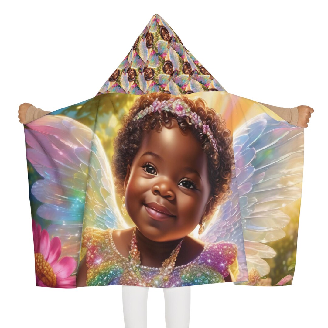 Pinkie - the African American Angel - Youth Hooded Towel - Etsy