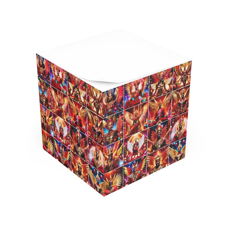 Colorful Note Cube With Angelic Designs Perfect for Gifts, Office Decor ...