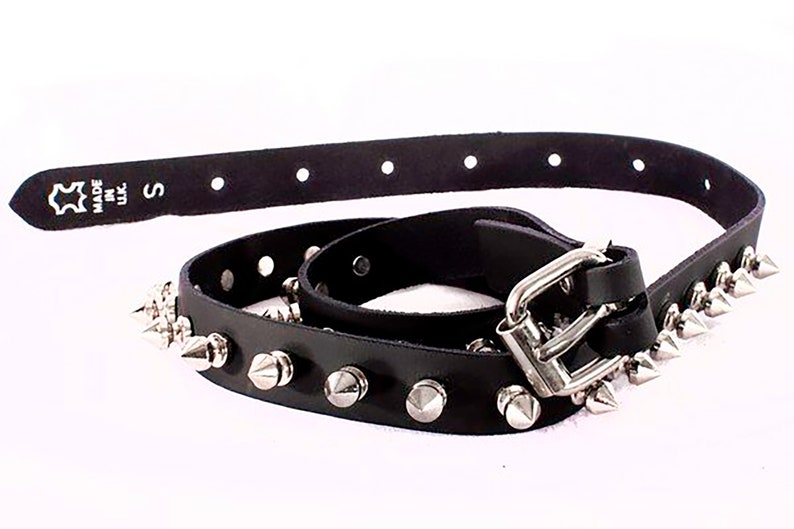 Stud Belt With Spike Studs. Studded Belt With 1 2 3 or 4 - Etsy UK