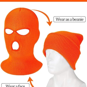 Crazy Lizard 3 Hole Balaclavas Knitted Full Face Cover Ski Mask, Winter ...