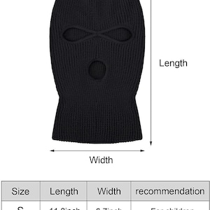 Crazy Lizard 3 Hole Balaclavas Knitted Full Face Cover Ski Mask, Winter ...