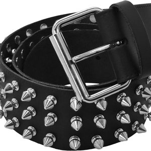 Stud Belt With Spike Studs. Studded Belt With 1, 2, 3 or 4 Rows of ...