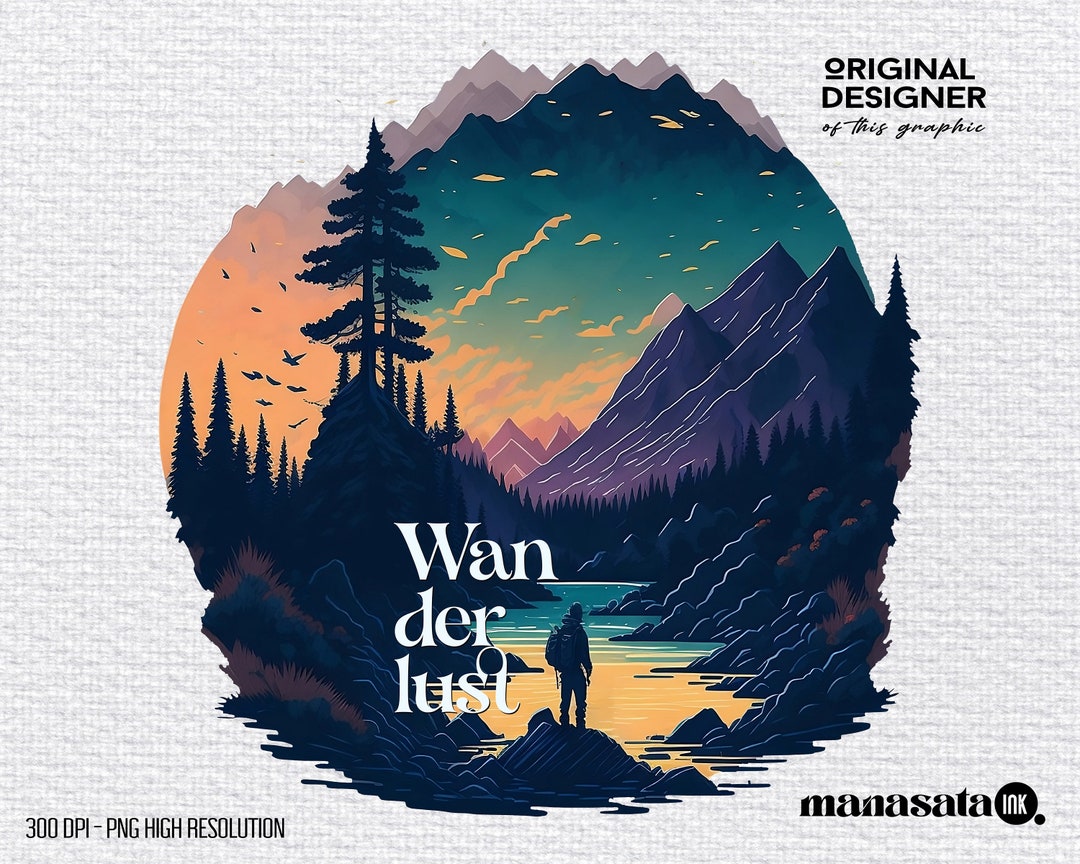 Wanderlust Png | Outdoor Svg | Camping Png | Boho Png | Hiking Svg ...