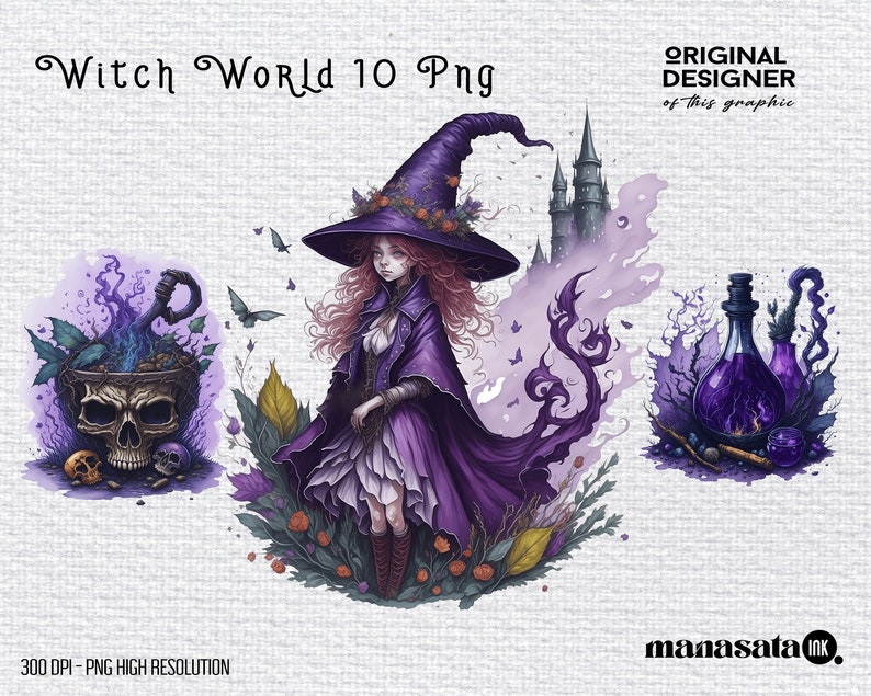 Witch Clip Art Png | Magic Clip Art | Wiccan Clipart | Straight ...