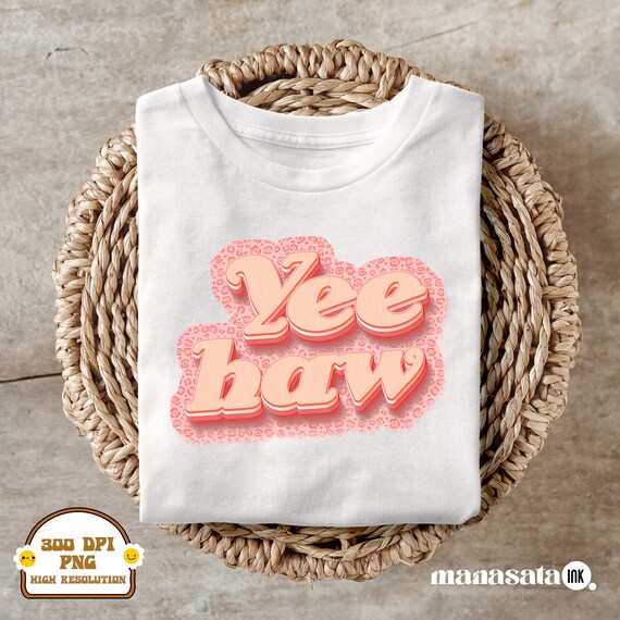 Yeehaw Yee Haw Country Leopard Star Retro Sublimations - Etsy