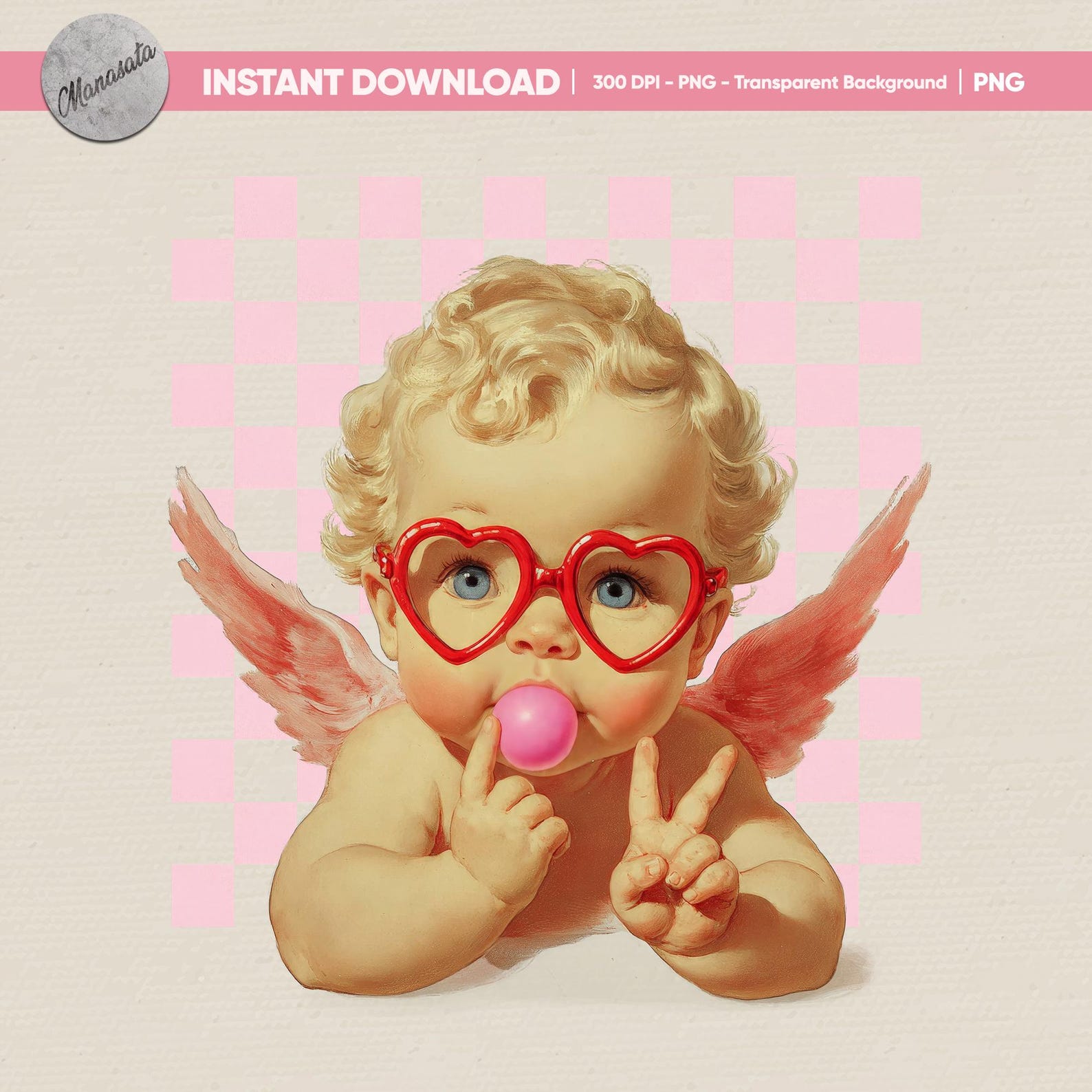 Anti Valentine Cupid PNG – Cute Sarcastic Cupid Digital Download, 300 ...