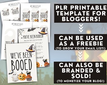 Editable You've Been Booed Halloween Game Printable - Etsy